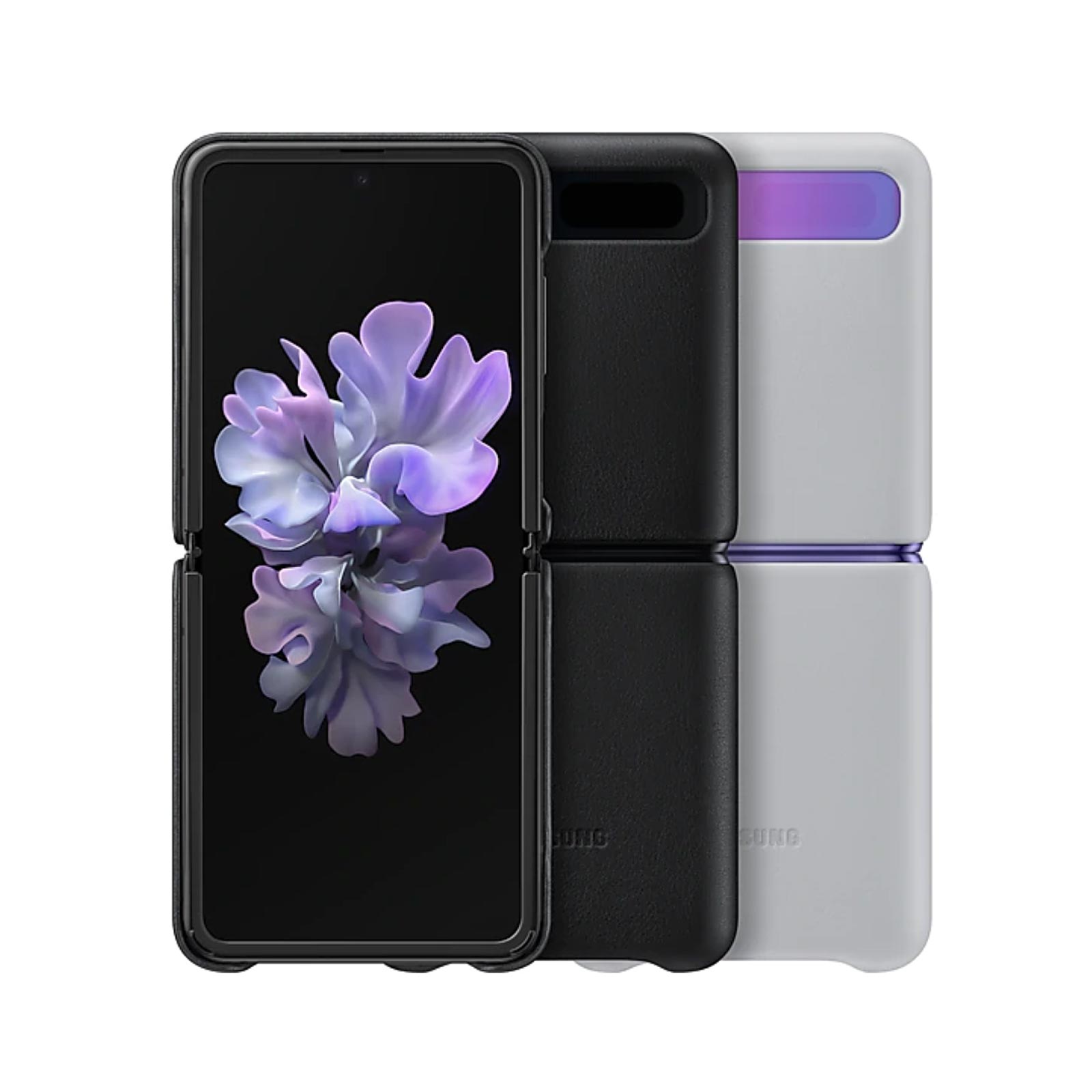 Genuine Original Samsung Galaxy Z Flip Leather Back Cover Case