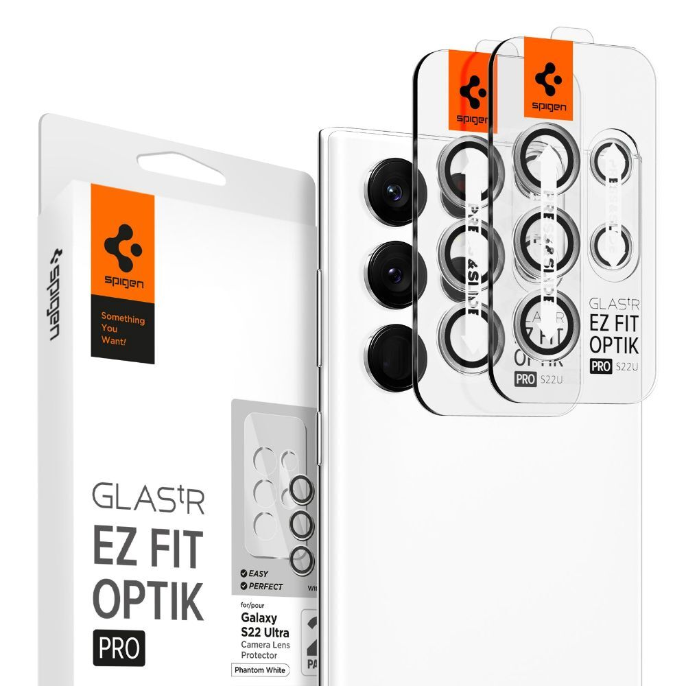SPIGEN GLAS.tR EZ Fit Optik Pro 2PCS Camera Lens Protector for Galaxy ...