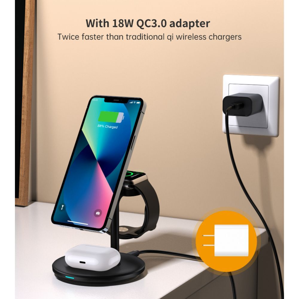 Choetech T585 3 in 1 Magsafe Compatible Wireless Charger Stand