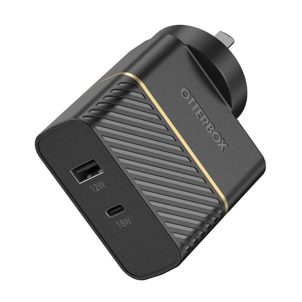 Genuine OTTERBOX 2 Ports 30W USB-C + 12W USB-A Wall Charger AU Plug Adapter