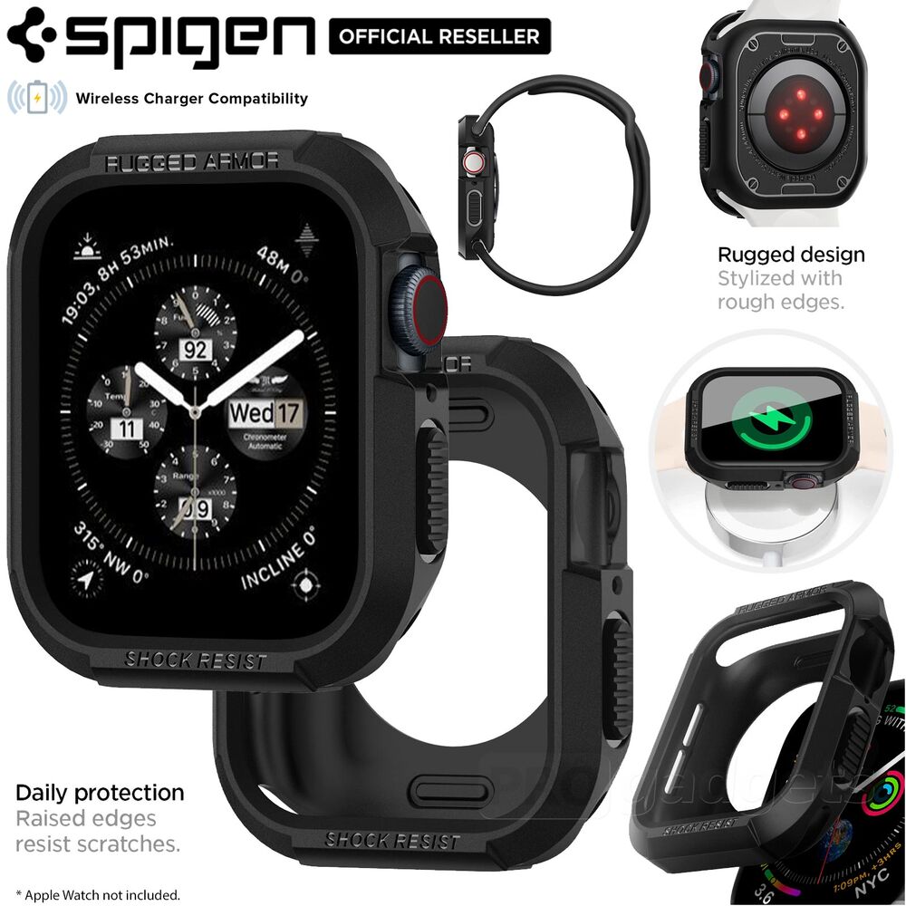 SPIGEN Rugged Armor Case for Apple Watch Series 9/8/SE2/7/6/SE/5/4 ...
