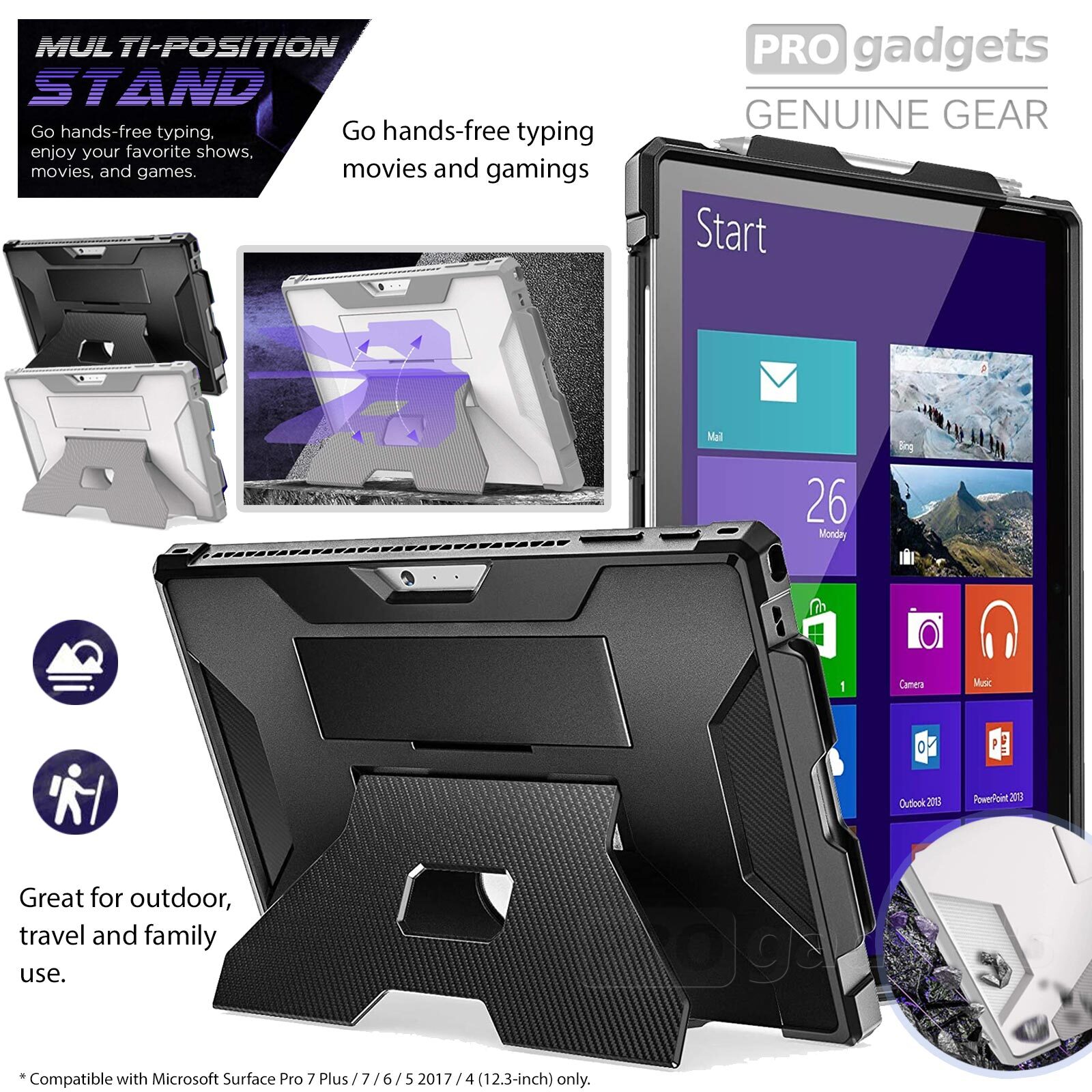 Moko Shockproof Hard Case for Surface Pro 7/6/5/4