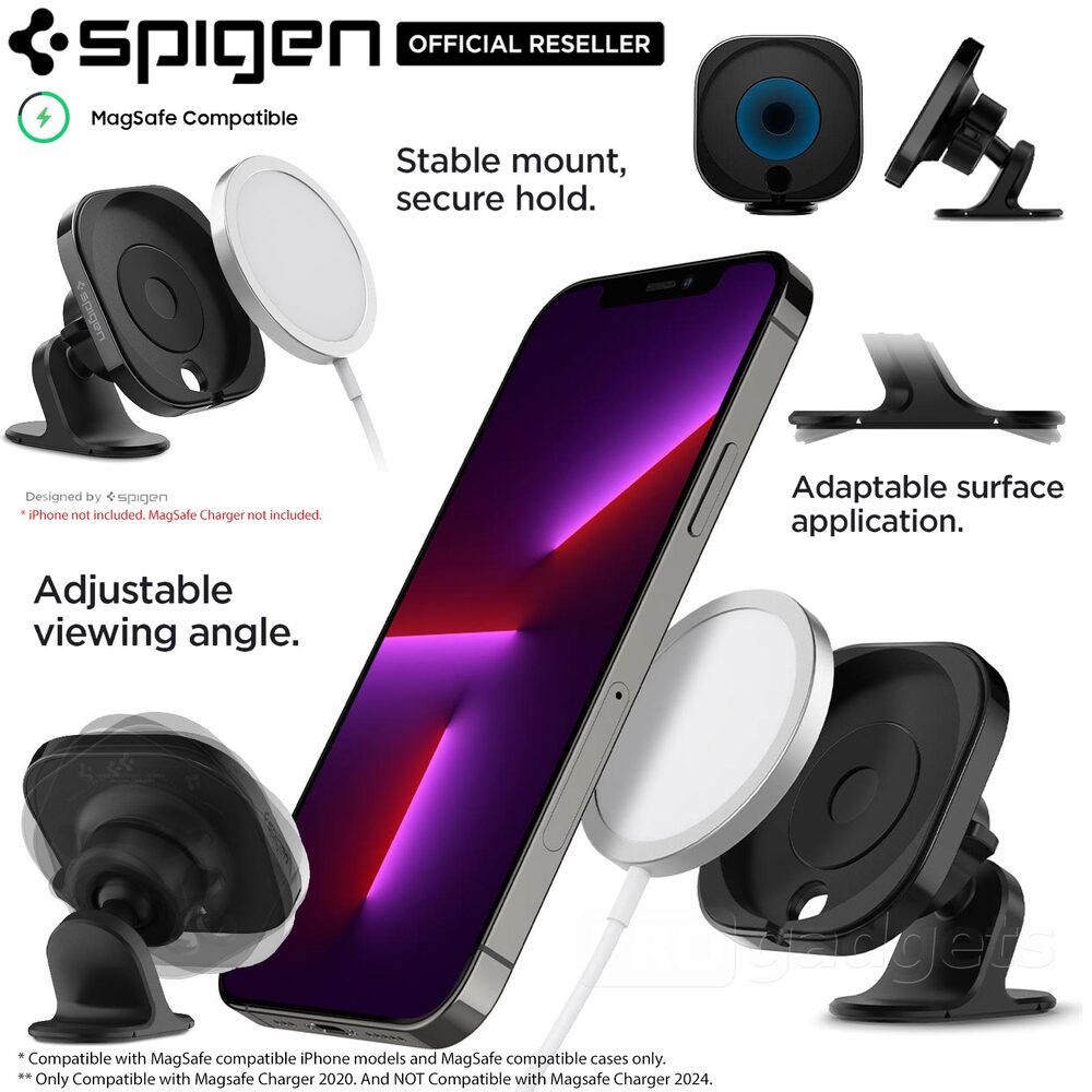 SPIGEN MagFit Adhesive Car Mount Holder Dashboard (MagFit) for MagSafe ...