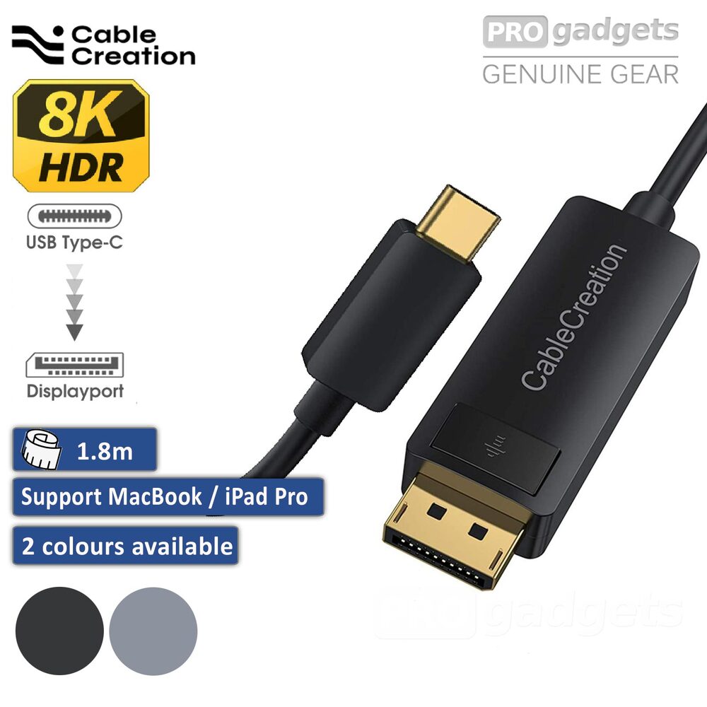 CableCreation 8K 60Hz USB C to DP 1.4 DisplayPort Cable 1.83M