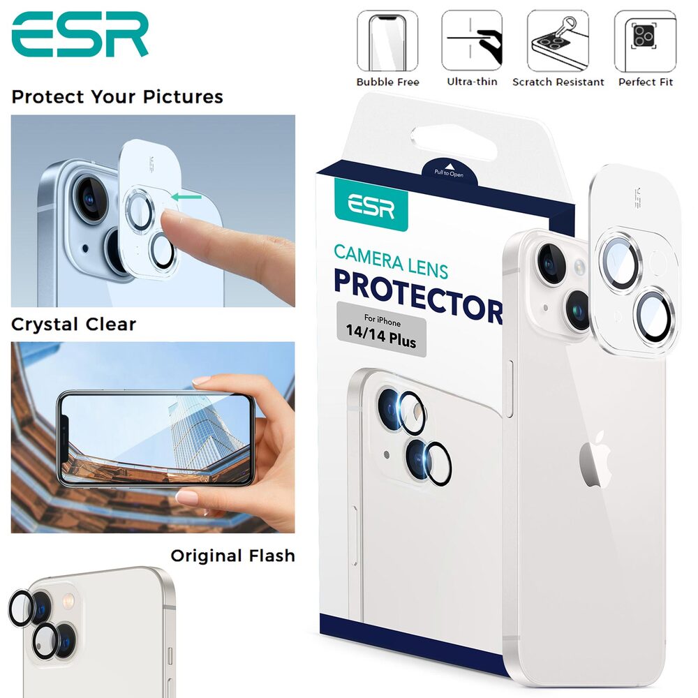 ESR Camera Lens Protector for iPhone 14 / 14 Plus