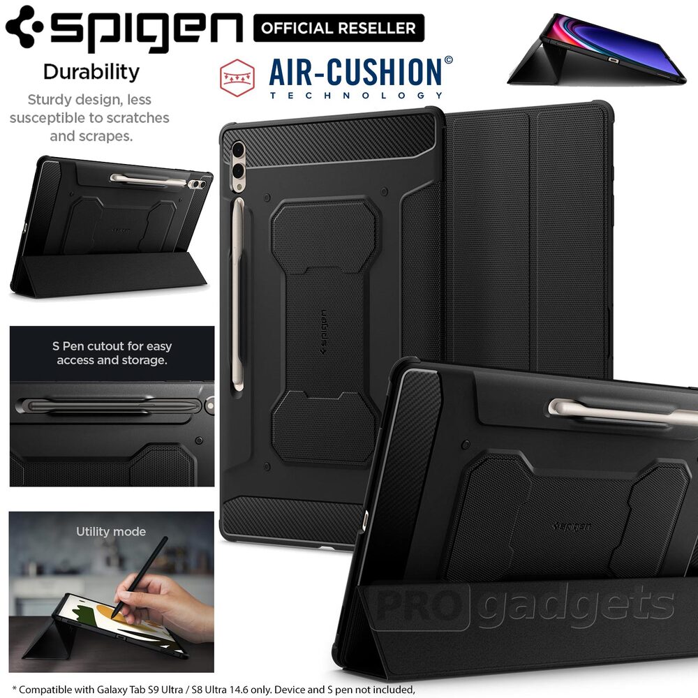 SPIGEN Rugged Armor Pro Case for Galaxy Tab S10 Ultra / S9 Ultra / S8 ...