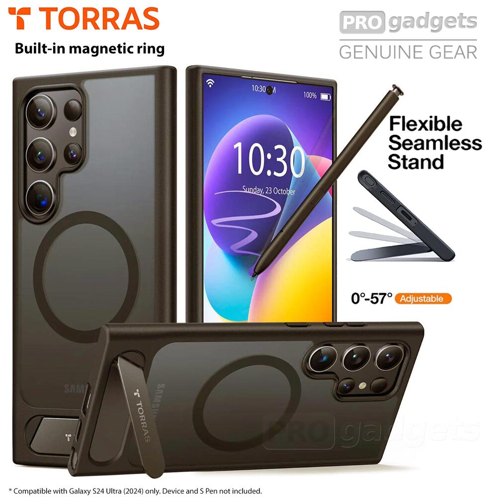 TORRAS UPRO Magnetic Pstand MagSafe Compatible Case for Galaxy S24 Ultra