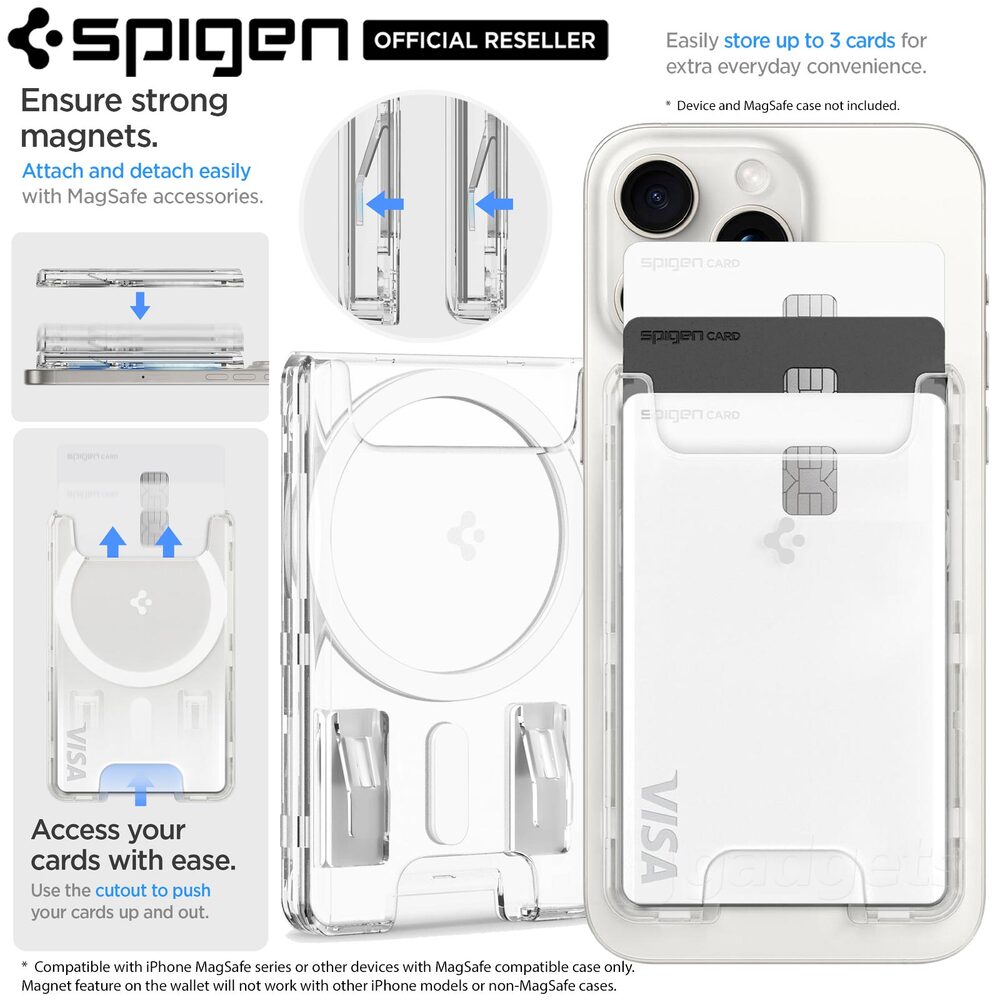 SPIGEN MagSafe Ultra Hybrid Wallet Card Holder (MagFit) for MagSafe ...
