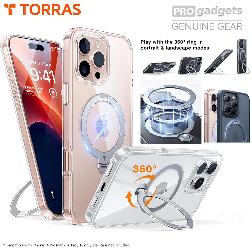 TORRAS UPRO Magnetic Ostand Spin MagSafe Compatible for iPhone 16 Pro ...