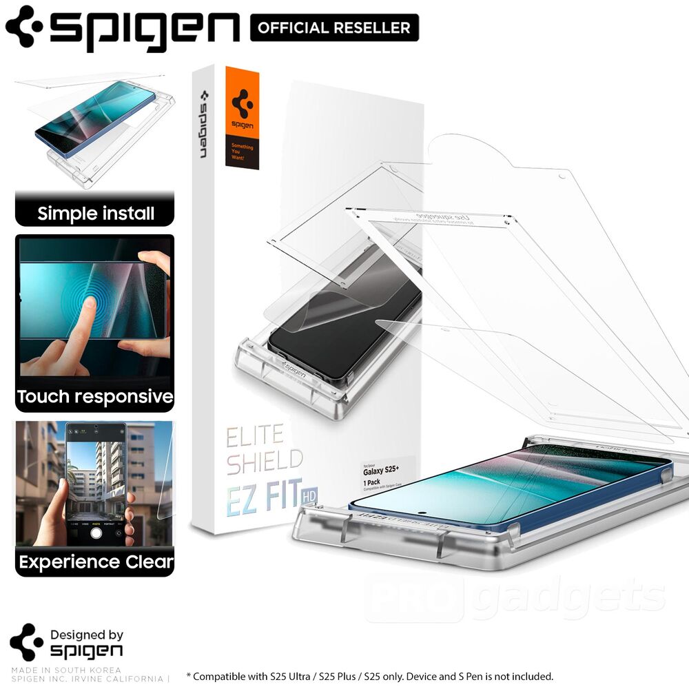 SPIGEN EliteShield EZ Fit HD for Galaxy S25 Plus Screen Protector